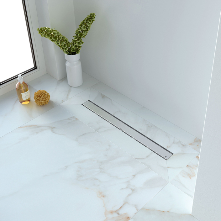 Evolux Shower Linear Drains - GURU USA