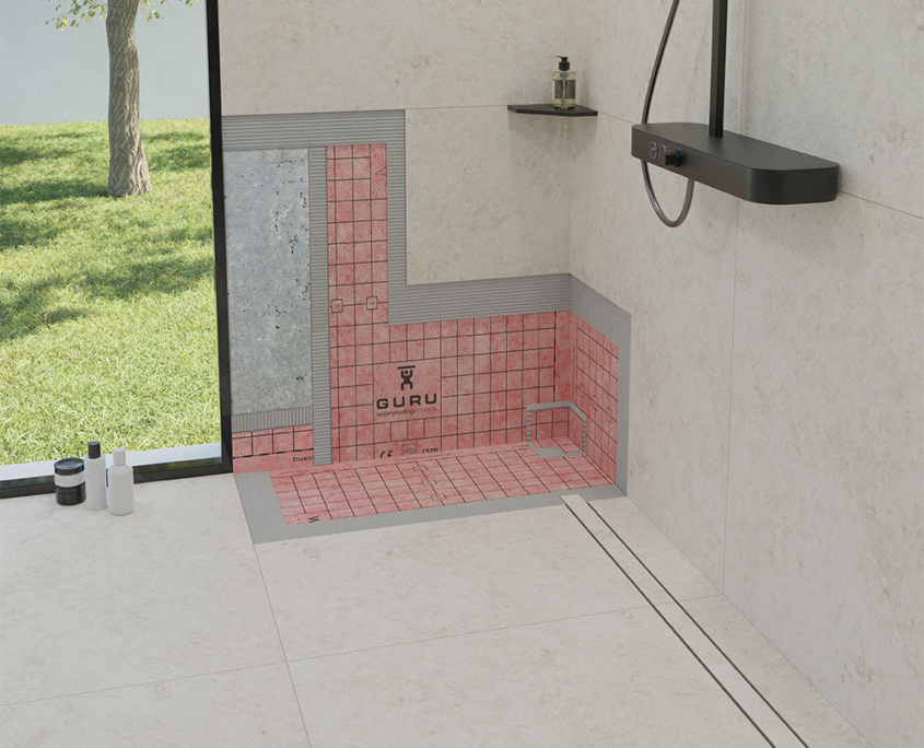 Evolux Shower Linear Drains - GURU USA