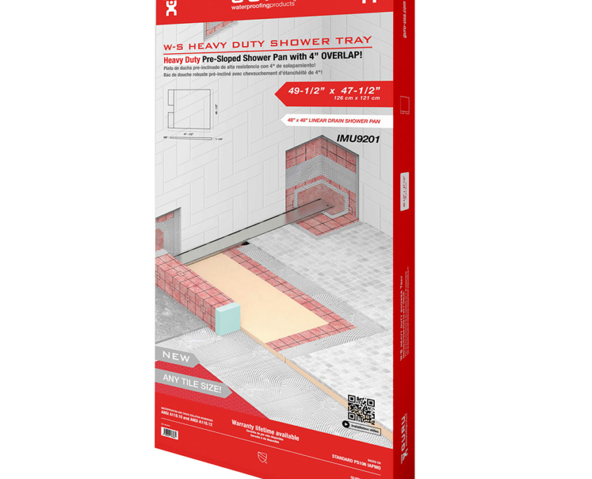 Linear Presloped Shower Pan - GURU USA