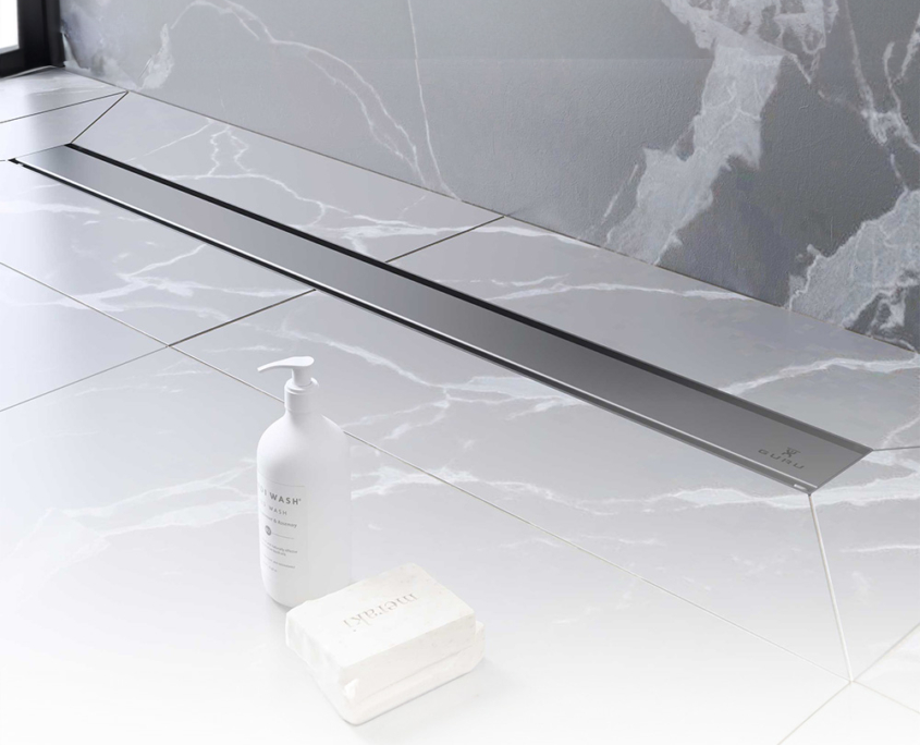Evolux Shower Linear Drains - GURU USA