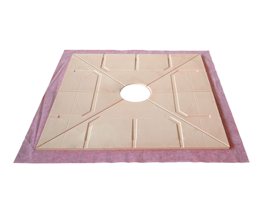 Square Presloped Shower Pan - GURU USA