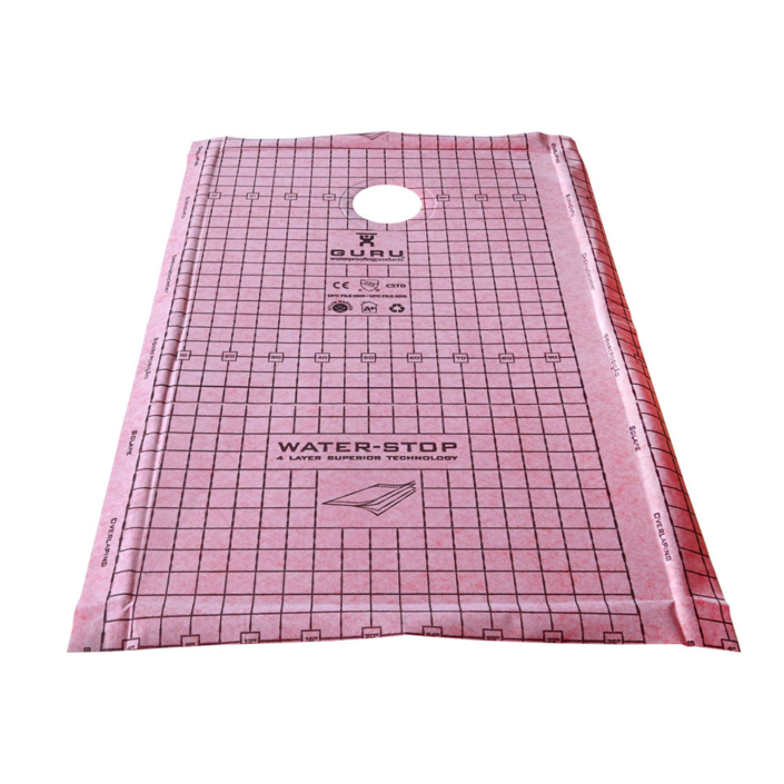 Square Presloped Shower Pan - GURU USA