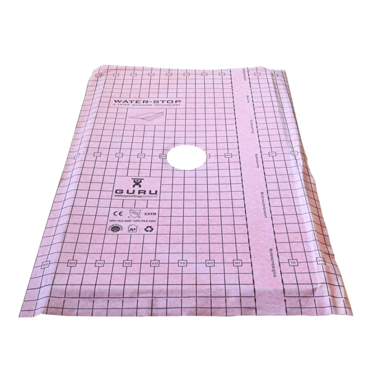 Square Presloped Shower Pan - GURU USA